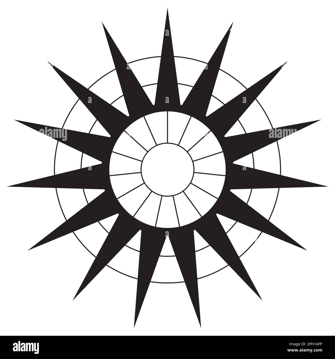 Mariner's compass Stock Vector Images - Alamy
