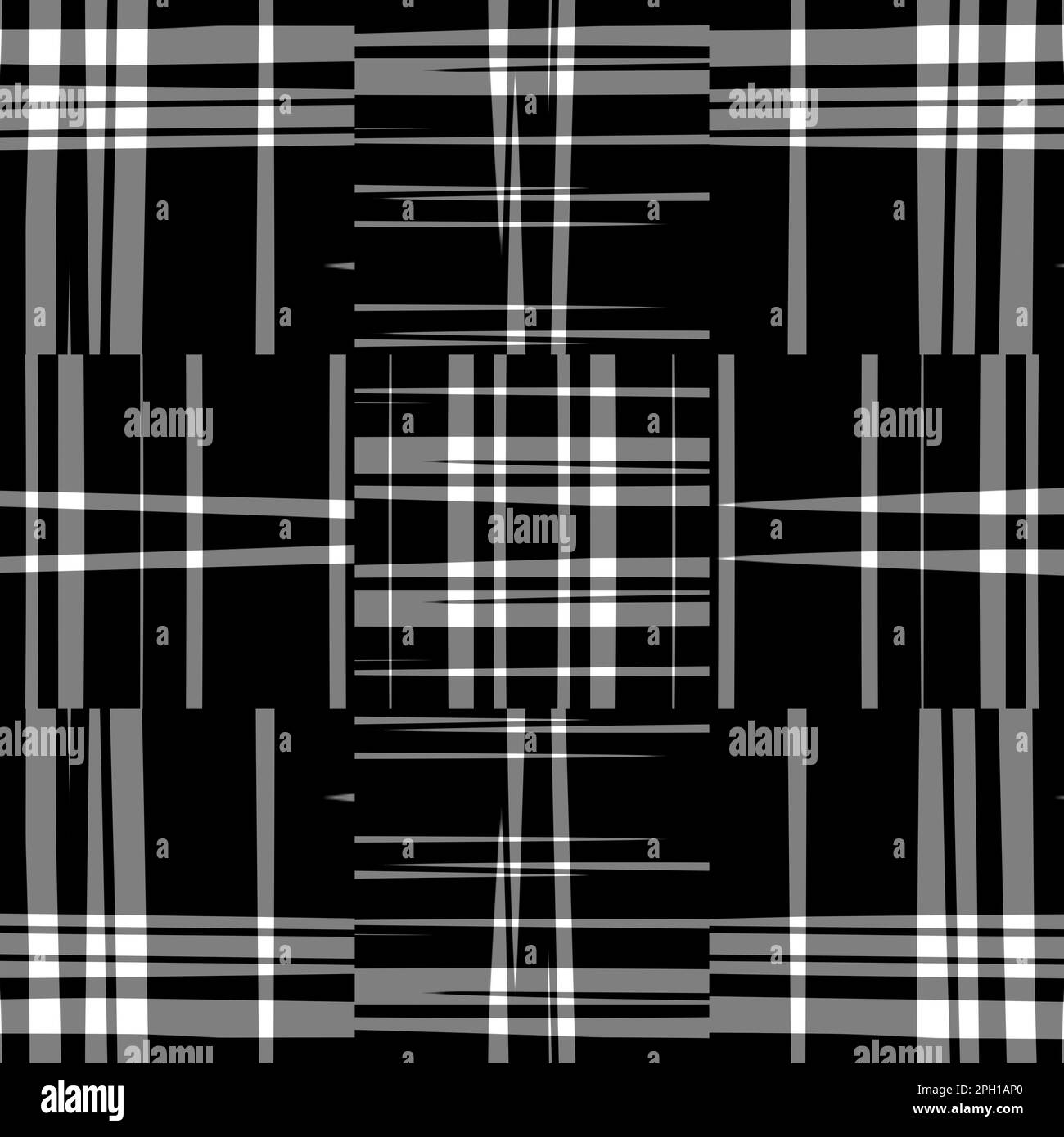 Black and white modern plaid pattern. Seamless monochrome tartan design ...