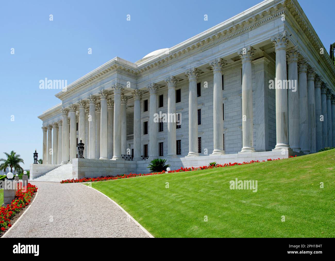 Photo of Bahai Universal House of Justice in the Bahai World Centre on ...