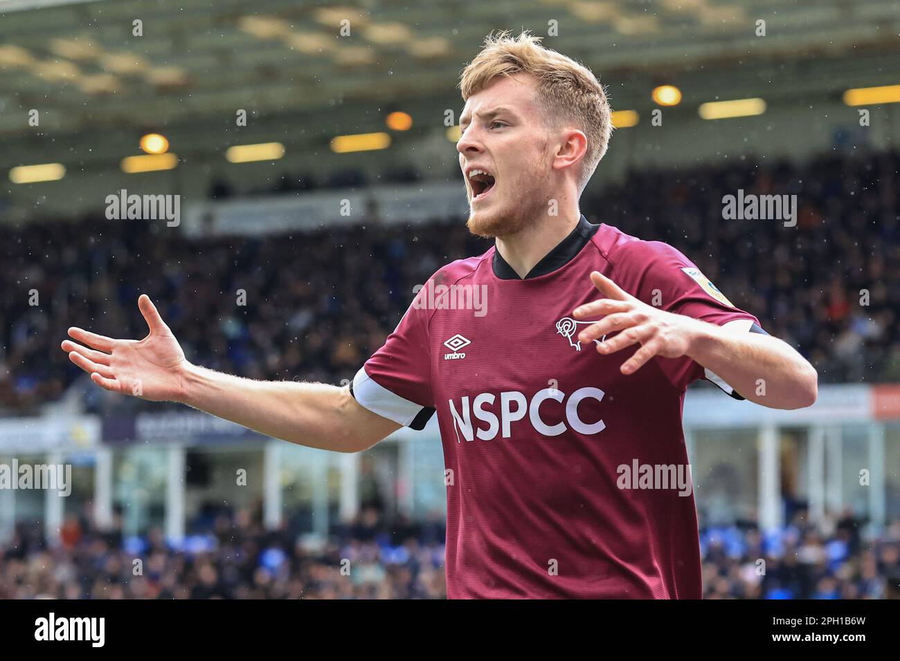 Harvey White #23 of Derby County reacts during the Sky Bet League 1 ...