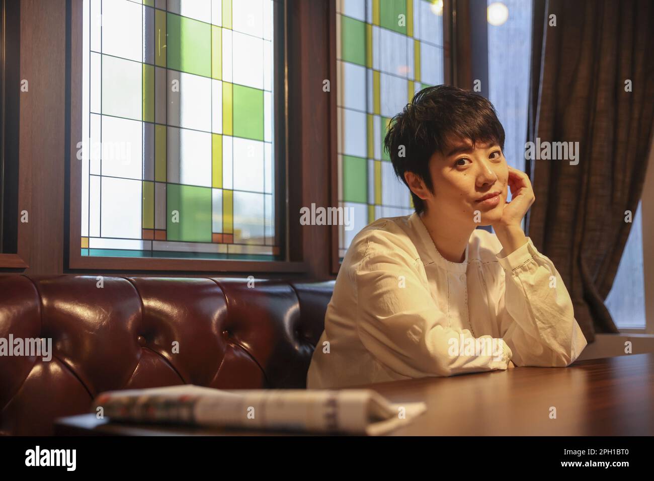 Singer Yoyo Sham, poses for a picture at SCMP office in Causeway Bay ...