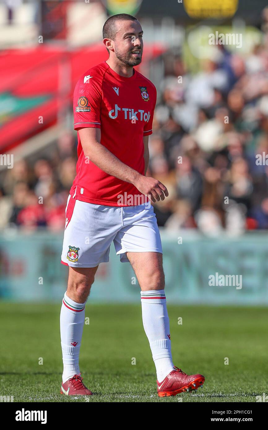 Anthony Forde #14 of Wrexham during the Vanarama National League match ...