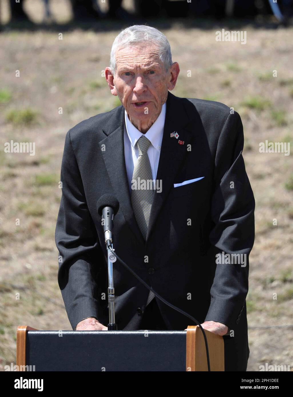 U.S. Marine Corps Lt. Gen. Norman Smith (Ret), president of Iwo Jima ...