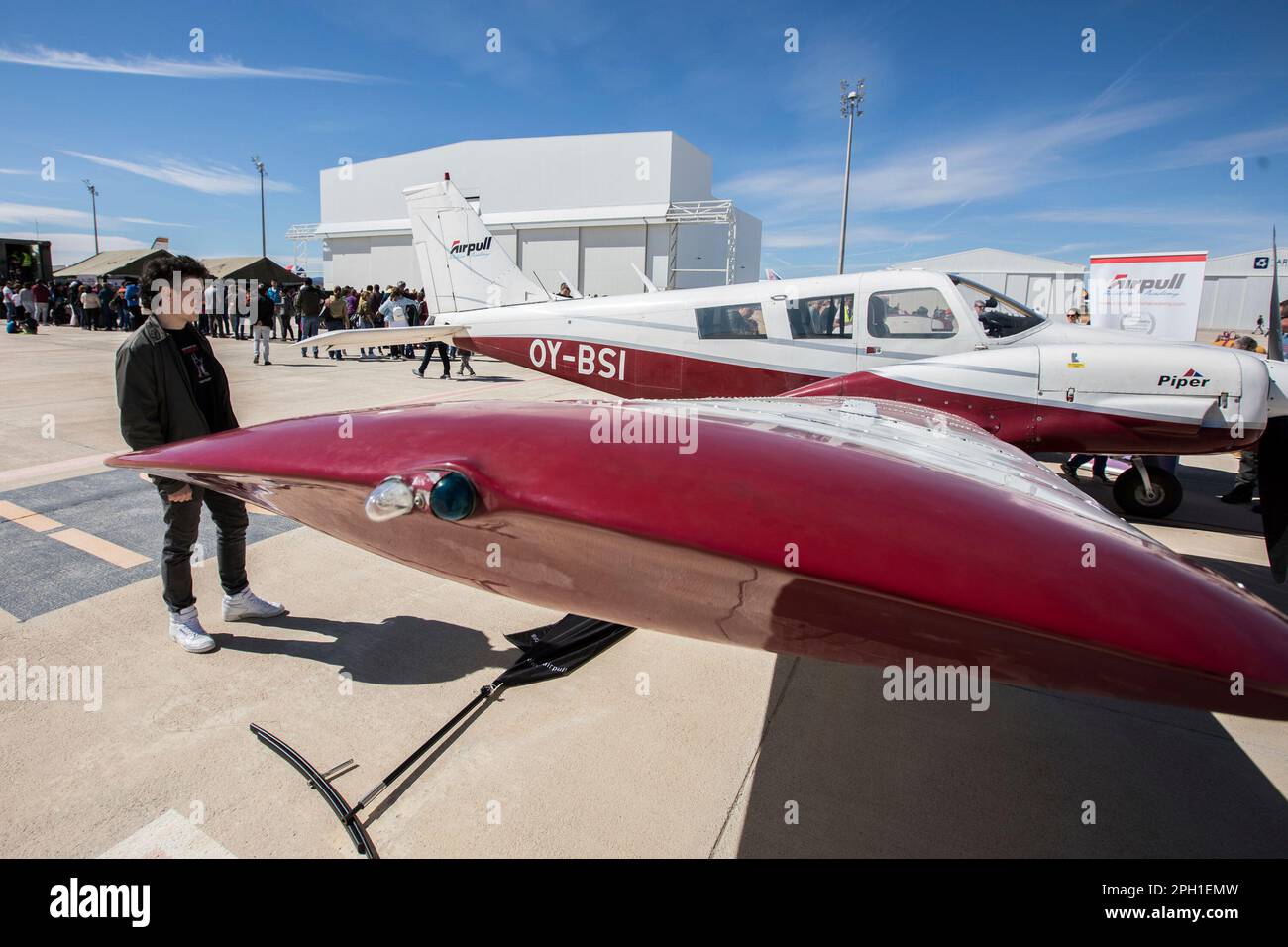 Aircraft during the institutional act of celebration of the 10th ...