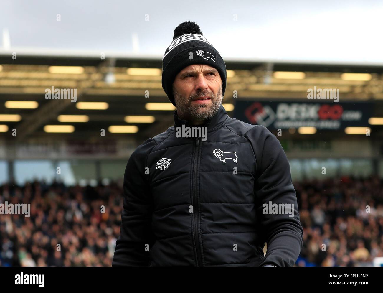 Derby County manager Paul Warne during the Sky Bet League One match at ...