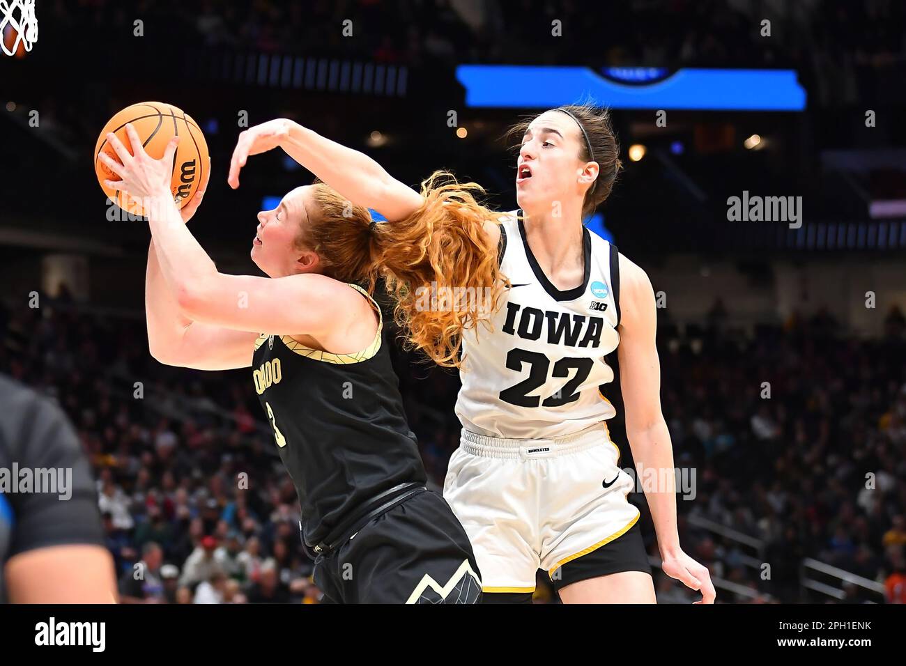 March 24, 2023: Colorado Buffaloes guard Frida Formann (3) tries to get ...