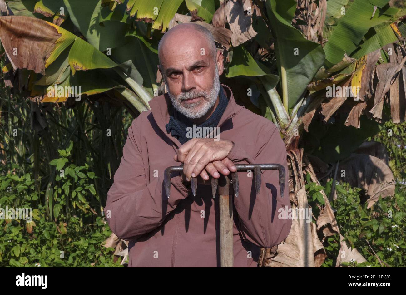 Artist Laurent Gutierrez, at KIDSCLUB farm in Shek Kong. 24JAN23 SCMP ...