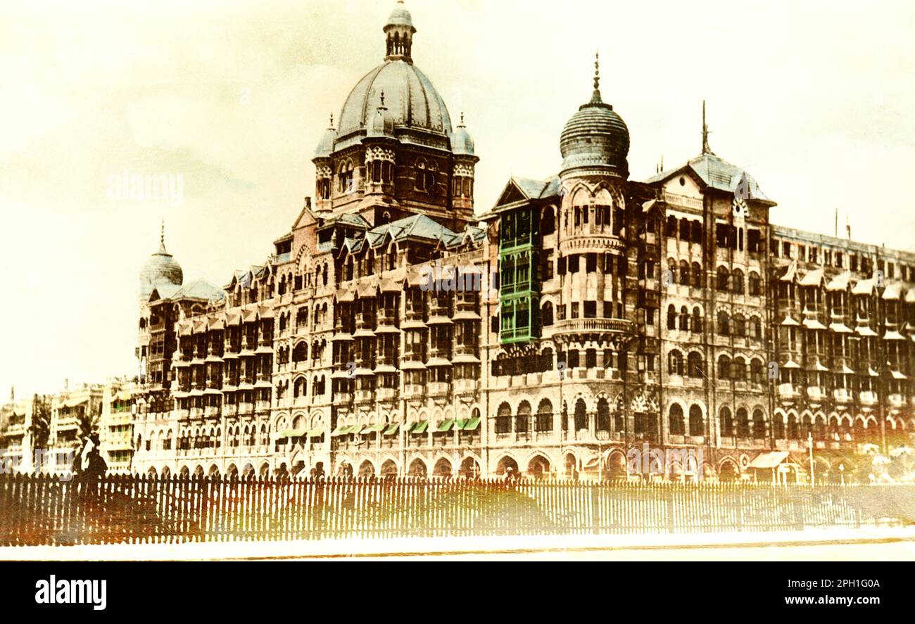 Overlooking the Arabian Sea this is the imposing Taj Mahal Palace Hotel ...
