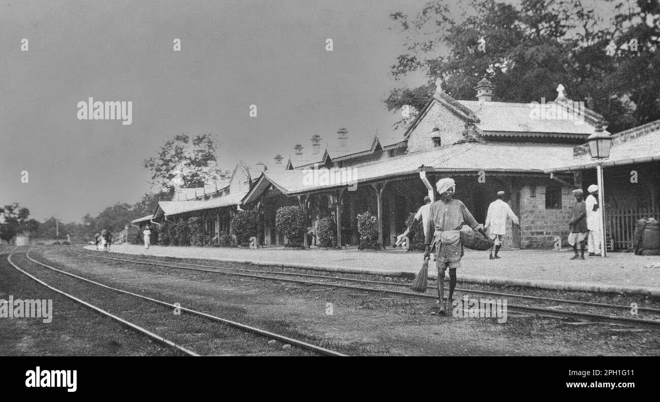 This unknown railway station is possibly on the Kalka-Shimla railway in ...