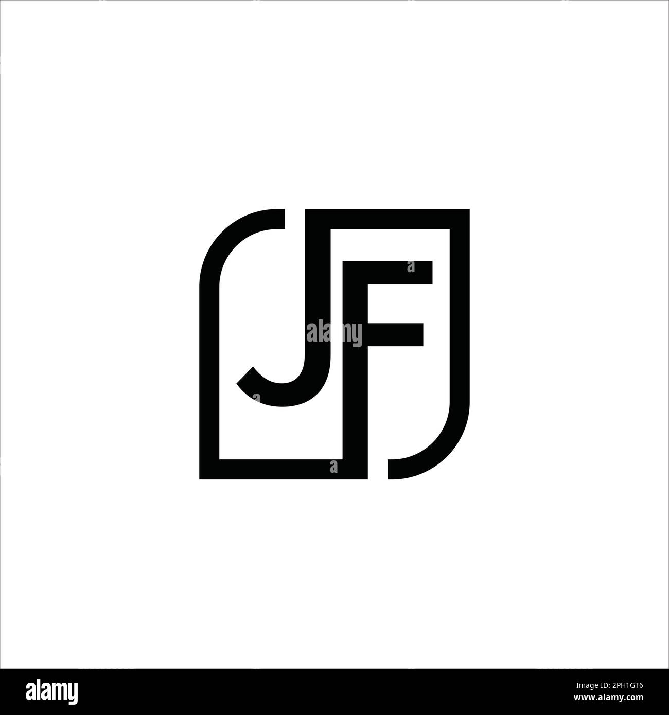 fj or jf logo icon vector Stock Vector Image & Art - Alamy