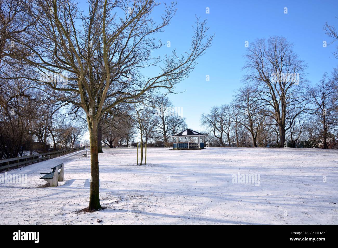 Snow covered ground Stock Photo - Alamy