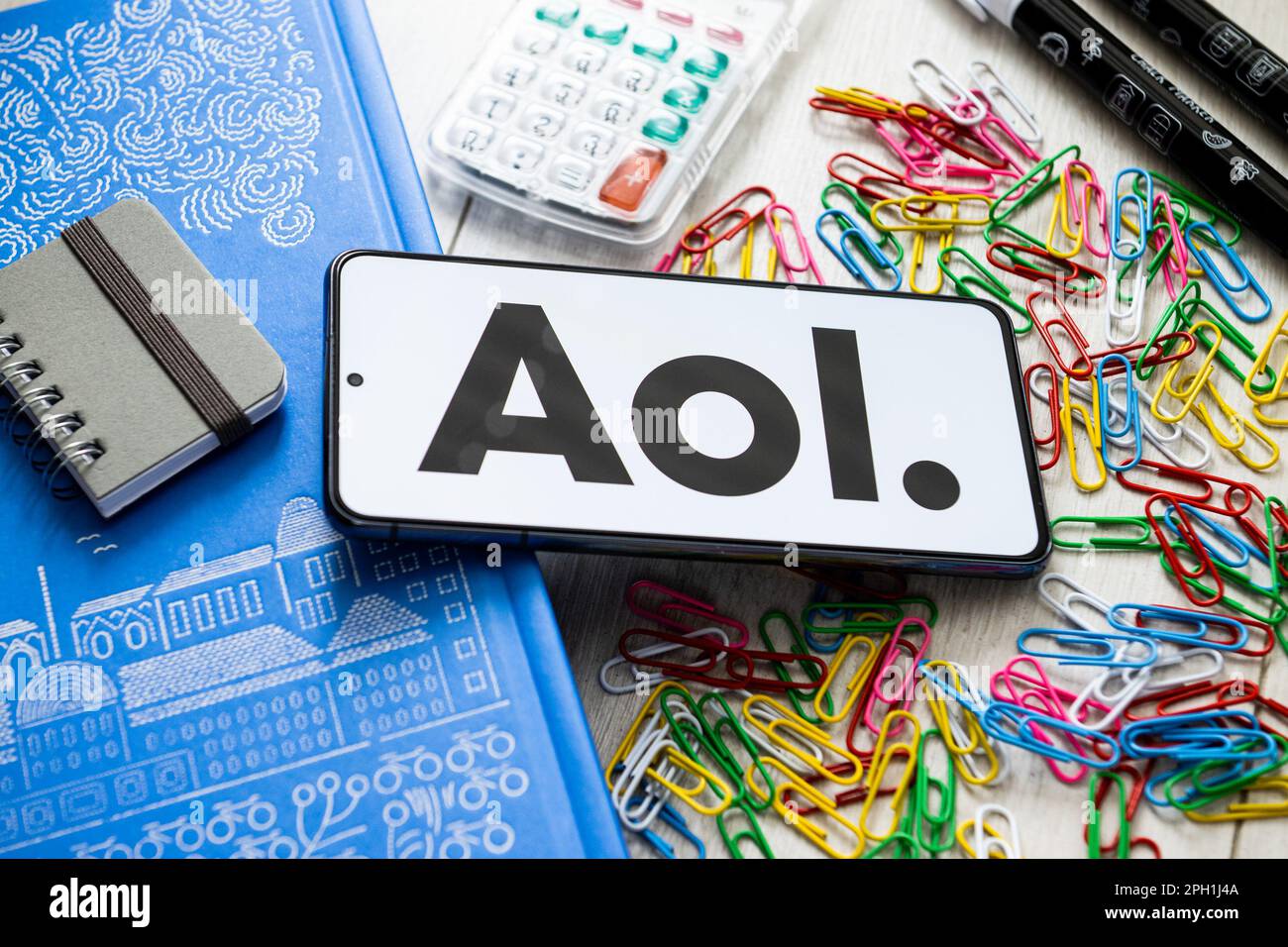 Aol logos hi-res stock photography and images - Alamy