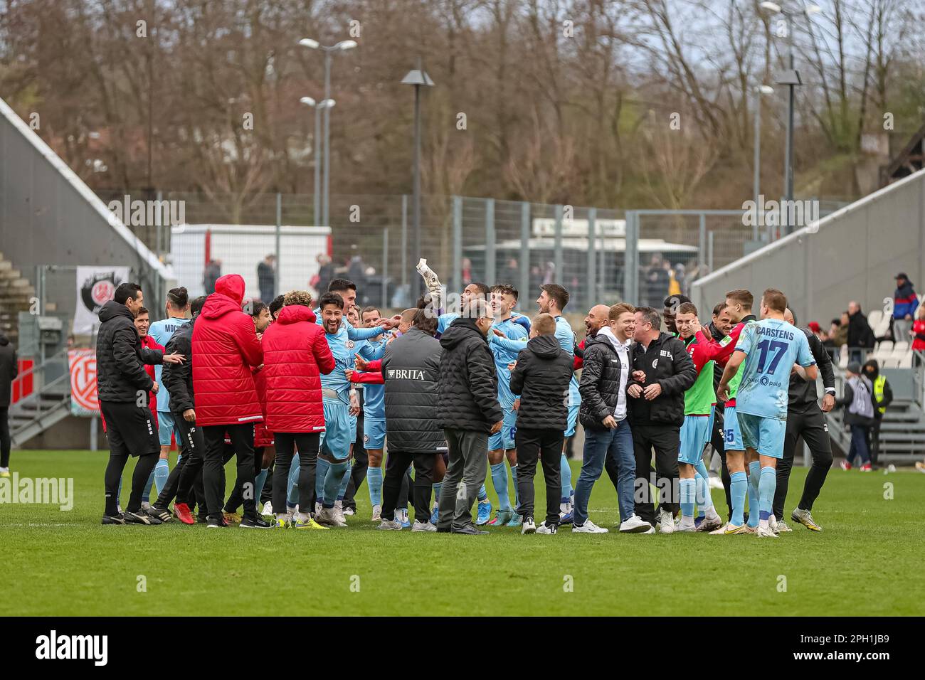 Essen, Germany. 25th Mar, 2023. Soccer: 3rd division, Rot-Weiss Essen ...