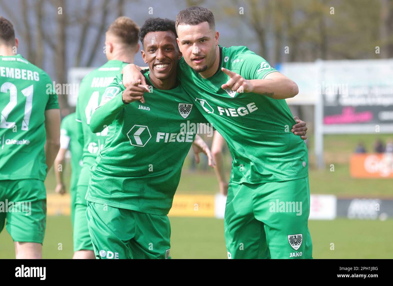 Bocholt, Deutschland. 25th Mar, 2023. firo : 03/25/2023 football ...