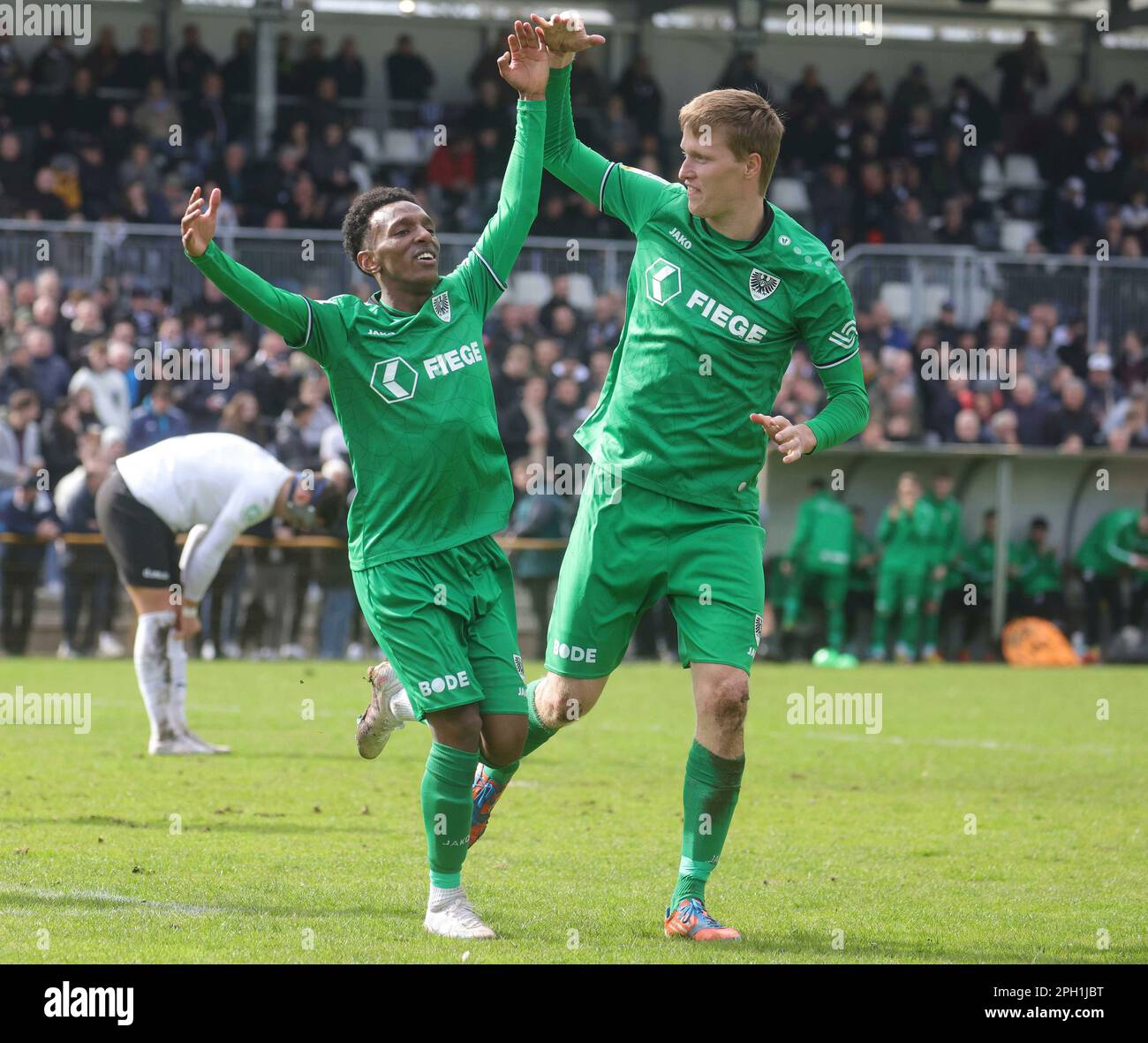 Bocholt, Deutschland. 25th Mar, 2023. firo : 03/25/2023 football ...