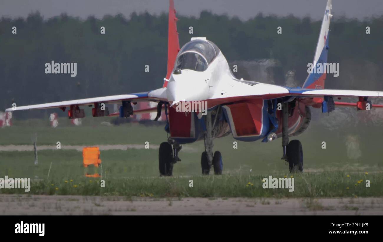 Moscow Russia Zhukovsky Airfield 25 July 2021: aerobatic team swifts ...