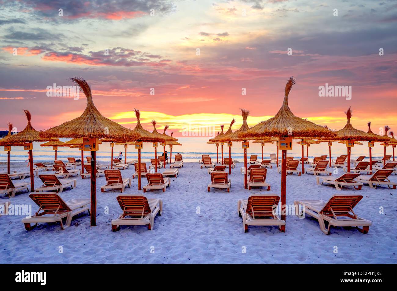 Beach in Sa Coma, Mallorca, Spain Stock Photo - Alamy