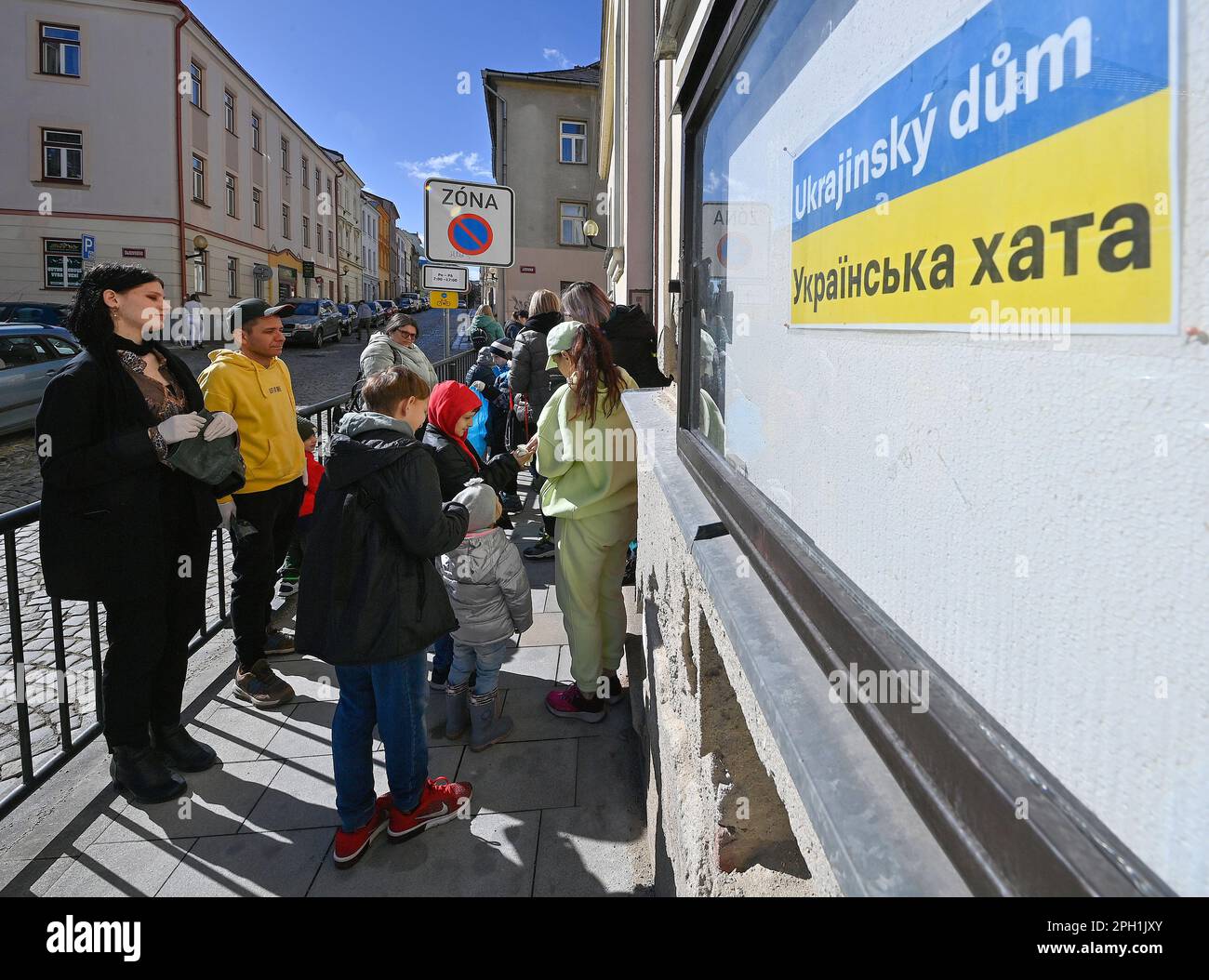 Jihlava, Czech Republic. 25th Mar, 2023. Almost 30 Ukrainian refugees ...