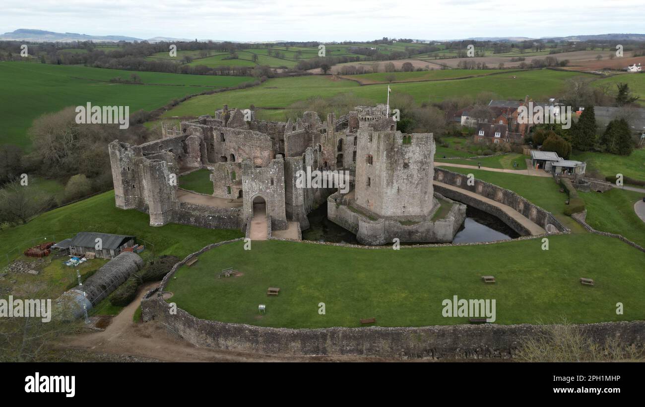 Raglan castle view hi-res stock photography and images - Alamy