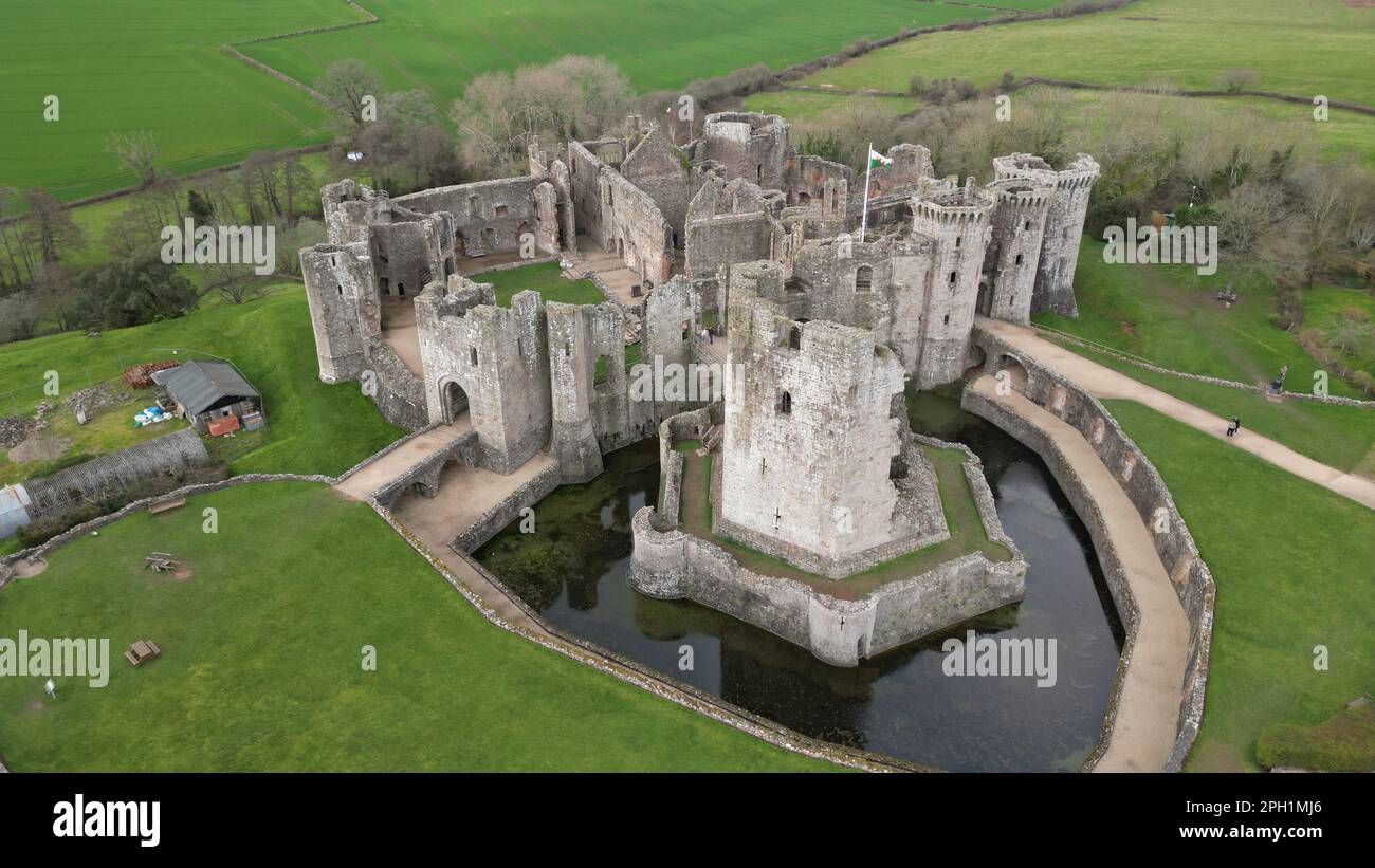 Raglan castle view hi-res stock photography and images - Alamy