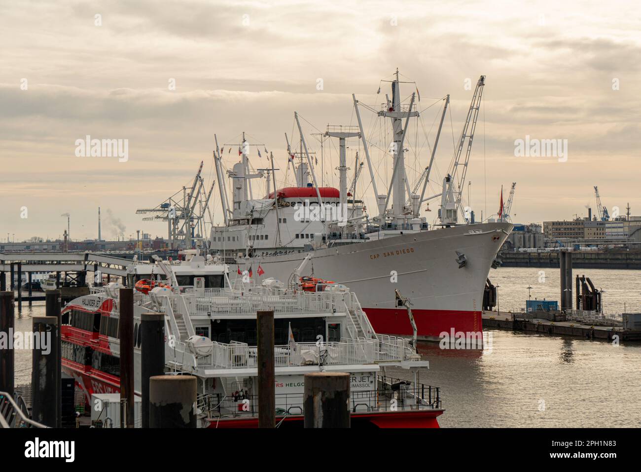 MS Cap San Diego is a common cargo ship that is located as a museum ...
