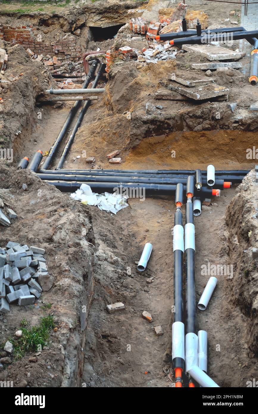 pipeline accident, replacement of old emergency pipes of the water ...