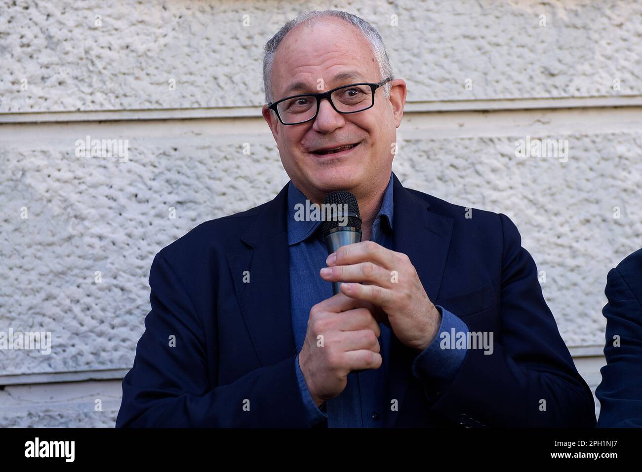 Rome, Italy. 25th Mar, 2023. The mayor of Rome Roberto Gualtieri speaks ...