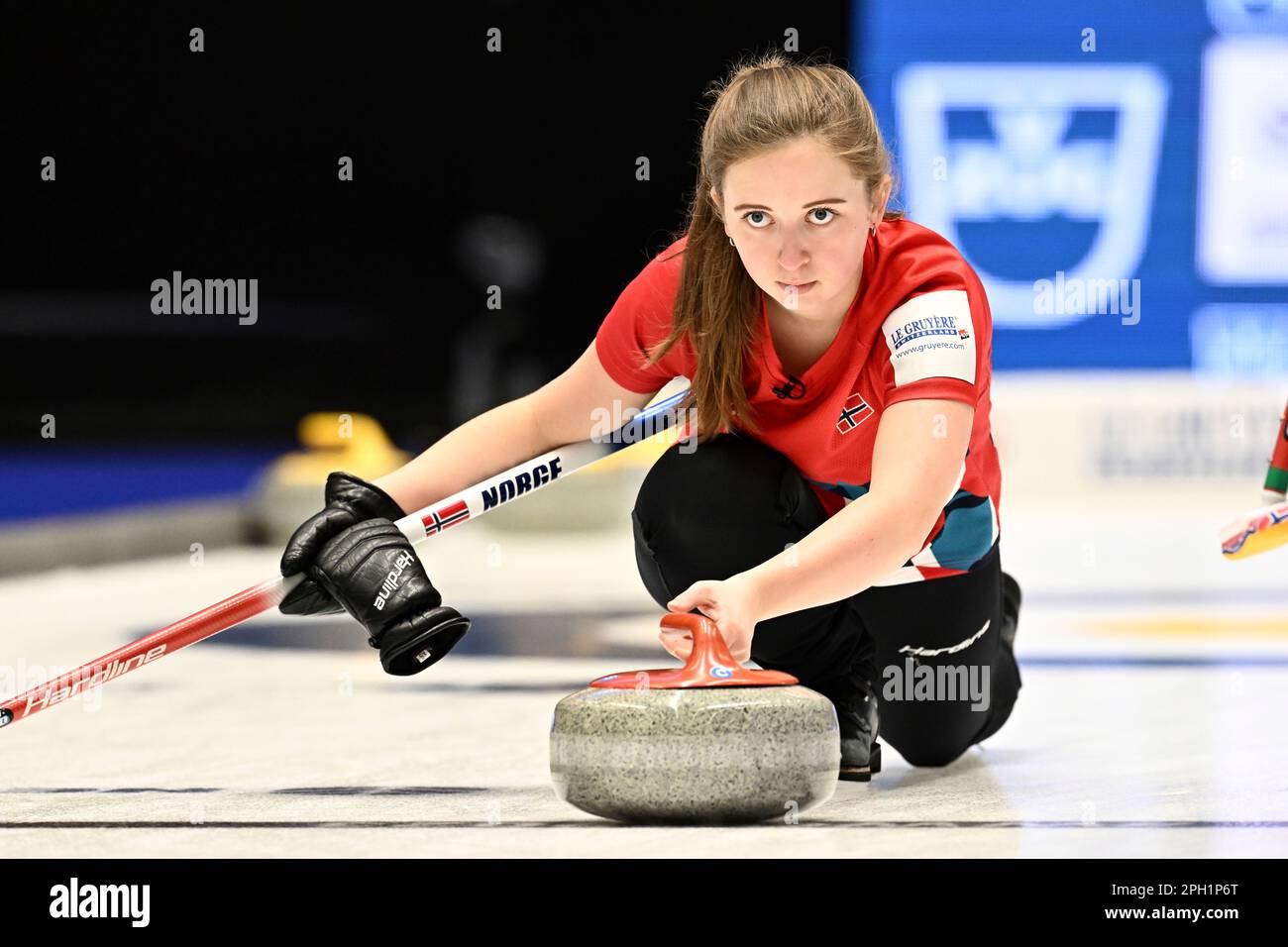 Martine Rönning, Norway, in action during the match between Norway and ...