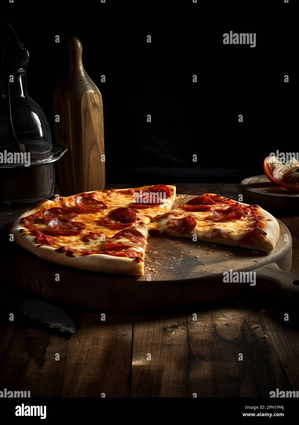The Heavenly Feast Pizza Stock Photo - Alamy