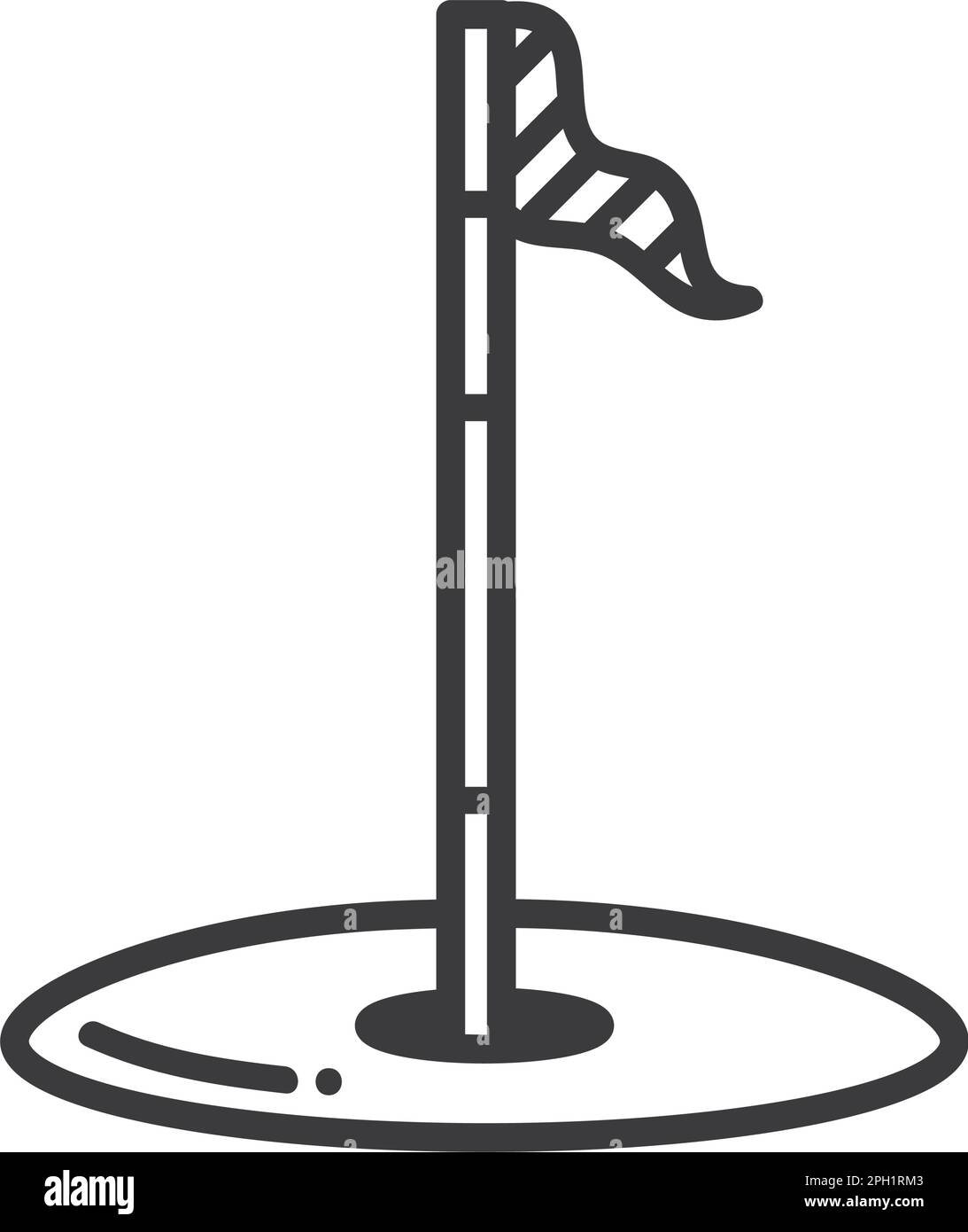 Golf pole flag Cut Out Stock Images & Pictures - Alamy