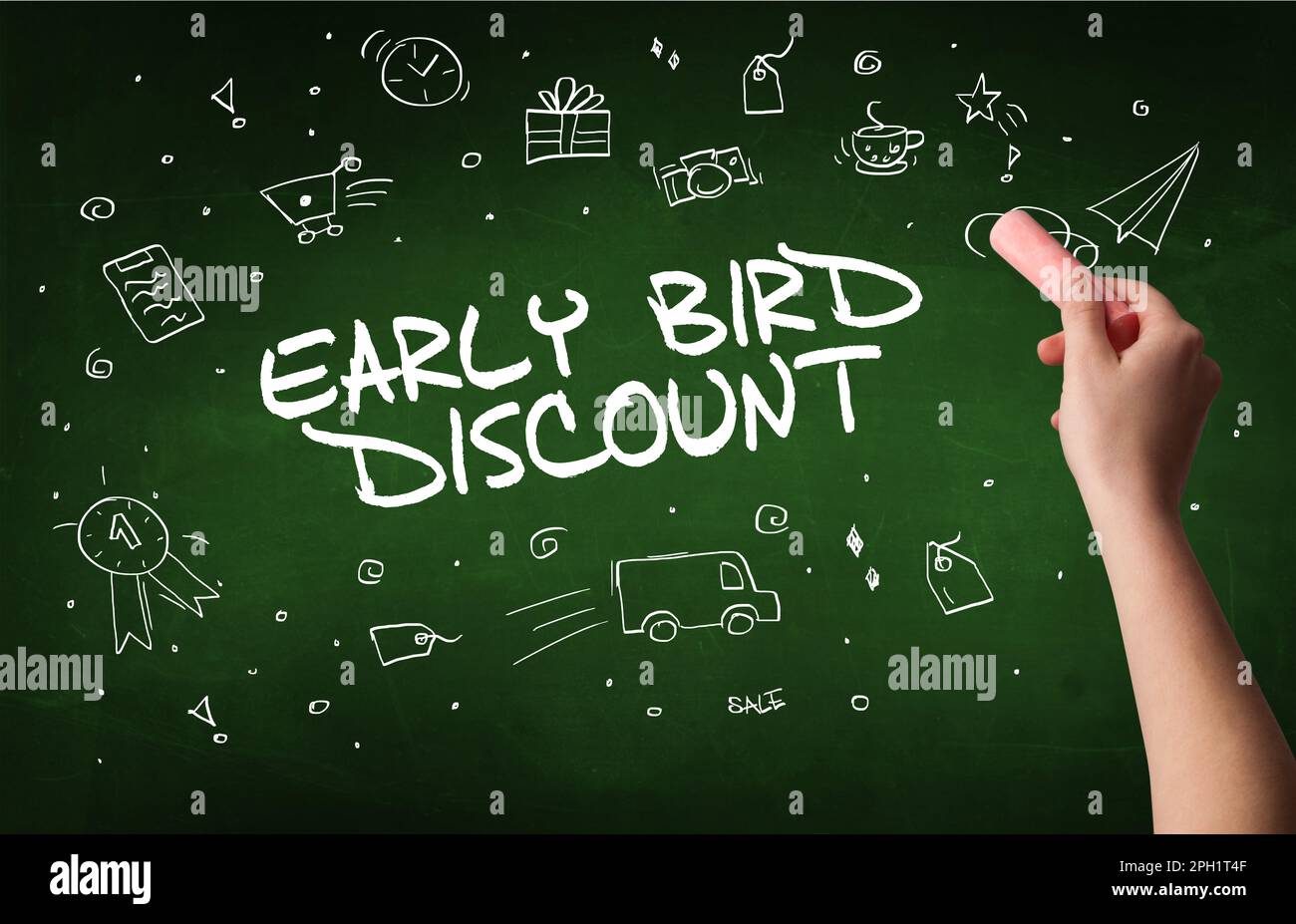 Hand drawing early bird hi-res stock photography and images - Alamy
