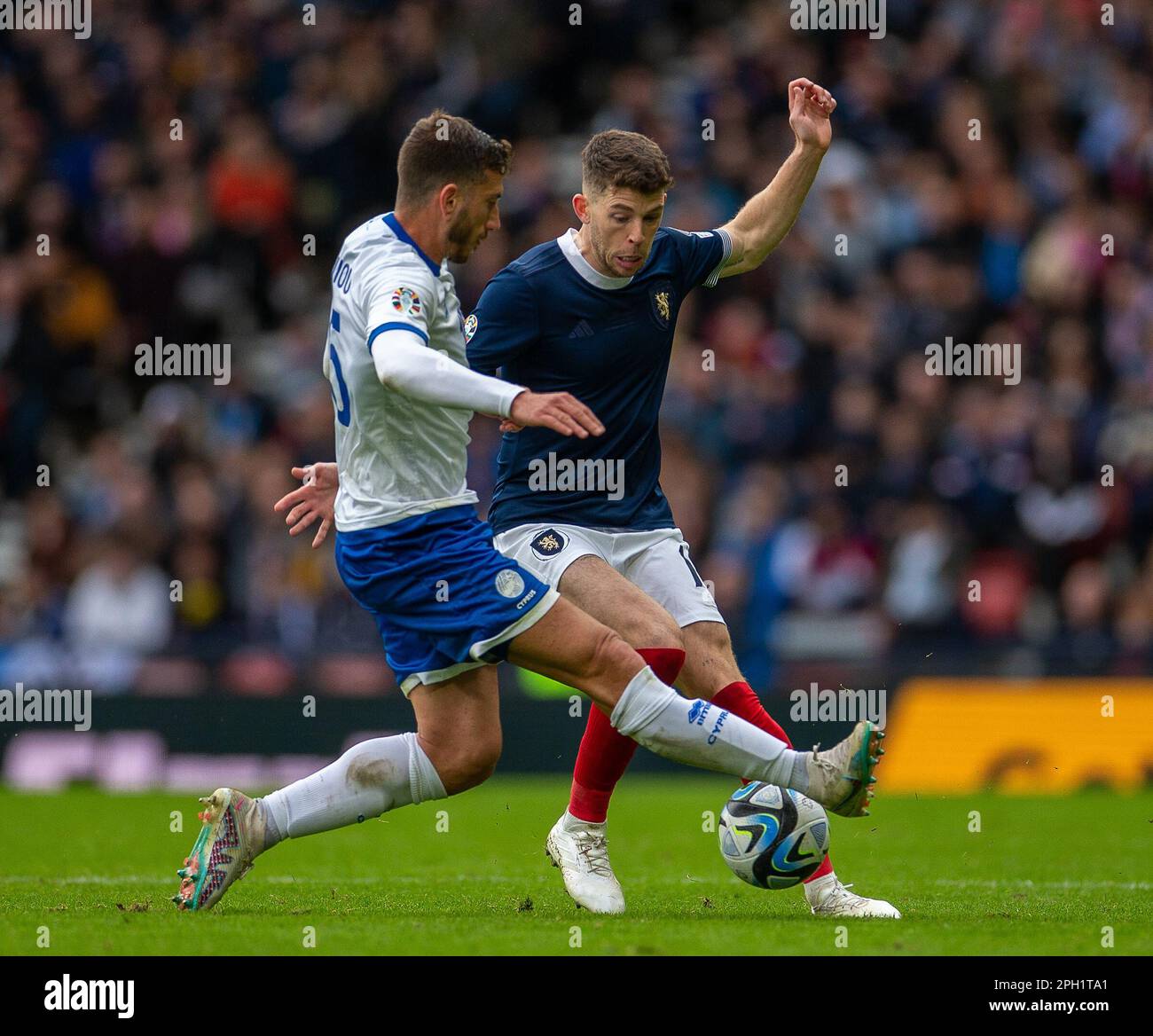 Glasgow, Scotland, UK. 25th March 2023; Hampden Park, Glasgow, Scotland ...