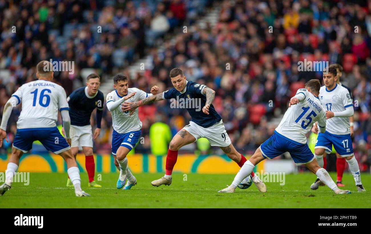 Glasgow, Scotland, UK. 25th March 2023; Hampden Park, Glasgow, Scotland ...