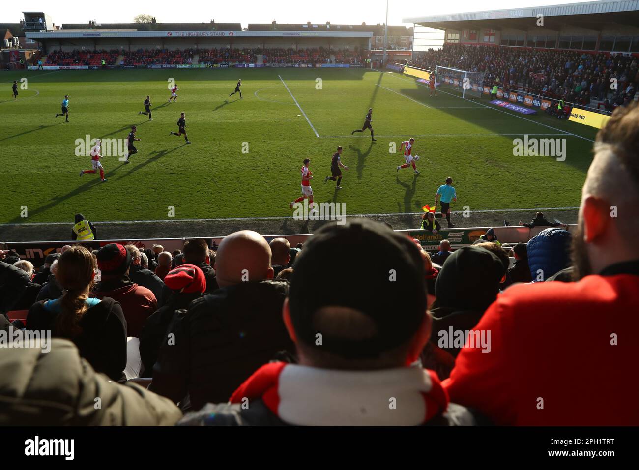 General view of match action from the stands during the Sky Bet League ...
