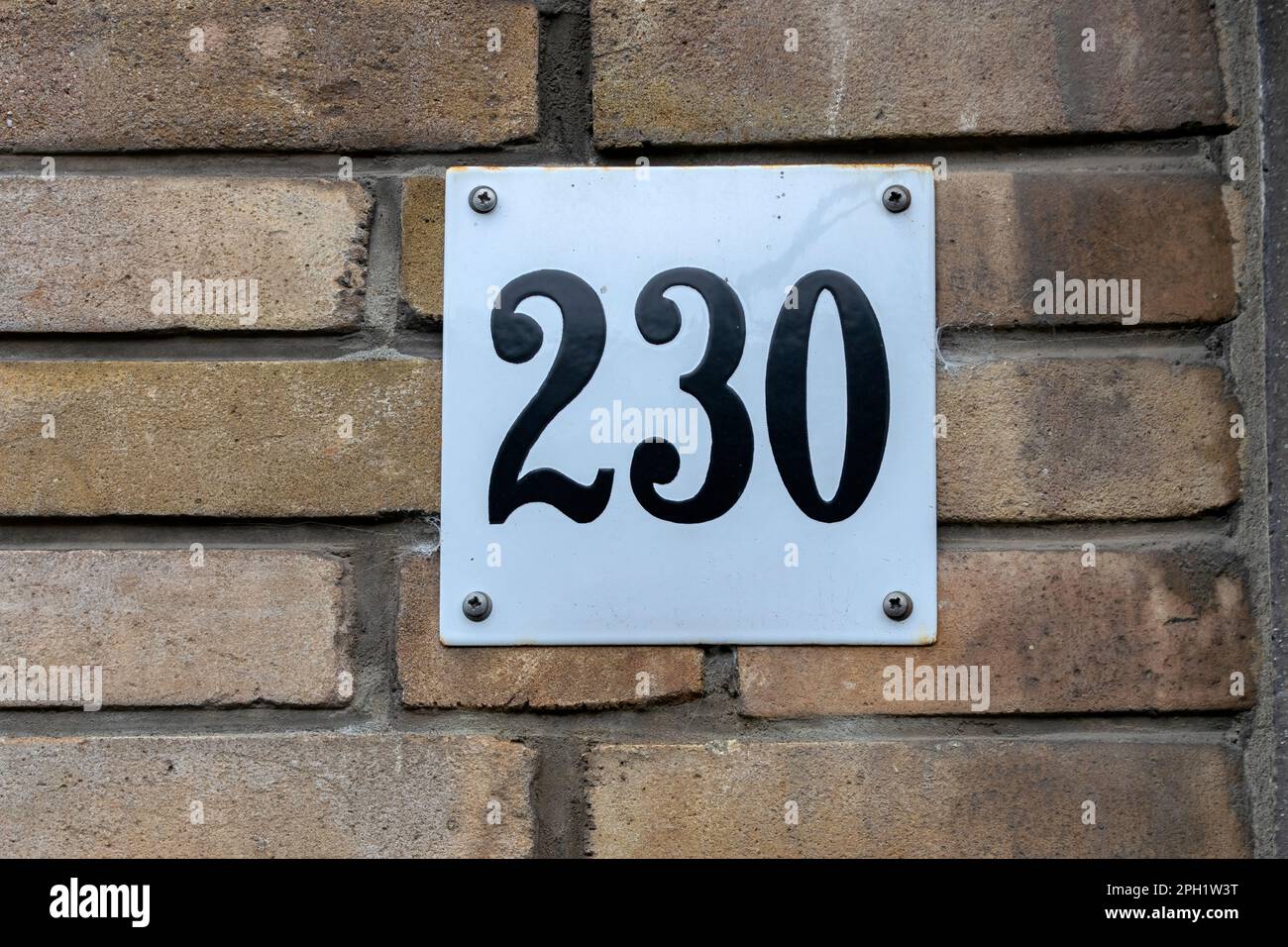 A Close Up House Number 230 At Amsterdam The Netherlands 19-3-2023 ...