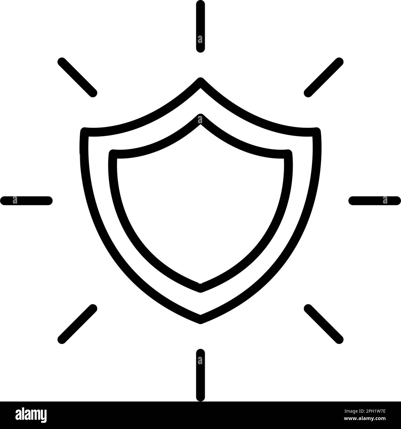 shield protection icon Stock Vector Image & Art - Alamy