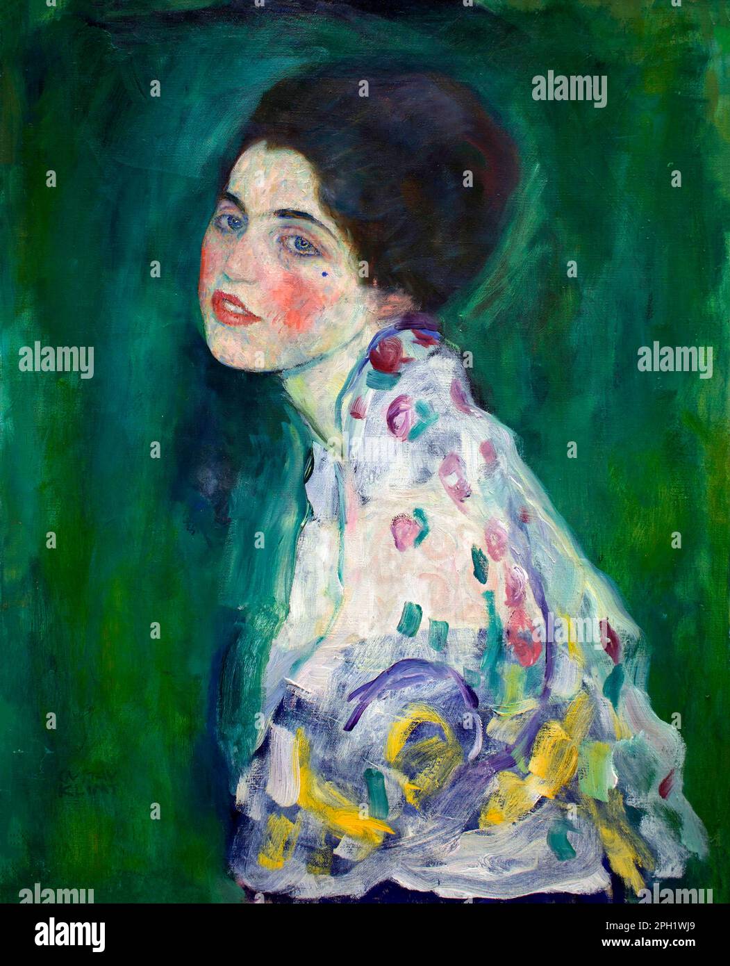 Gustav Klimt. Painting entitled "Portrait of a Lady" by Gustav Klimt (1862-1918), oil on canvas ...