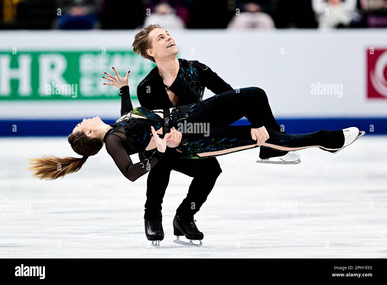 Saitama, Japan. 25th March, 2023. Allison REED & Saulius AMBRULEVICIUS ...