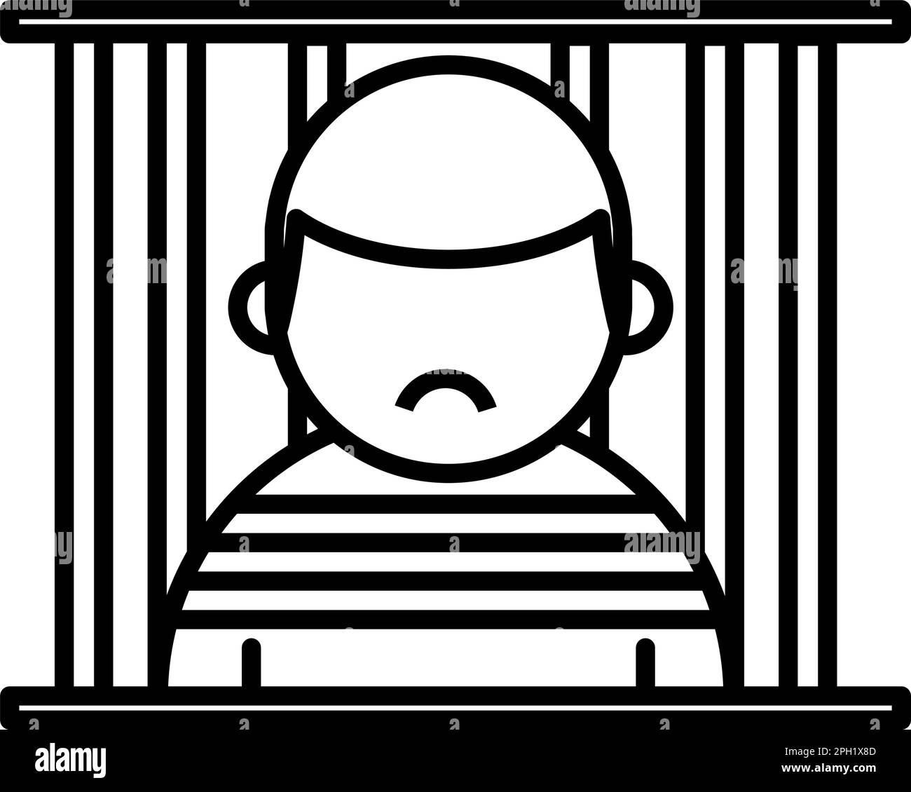 prisoner in jail Stock Vector Image & Art - Alamy