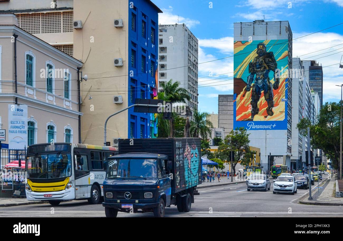 Rio de Janeiro, Brazil - January 3, 2023: Advertisement for Halo the ...