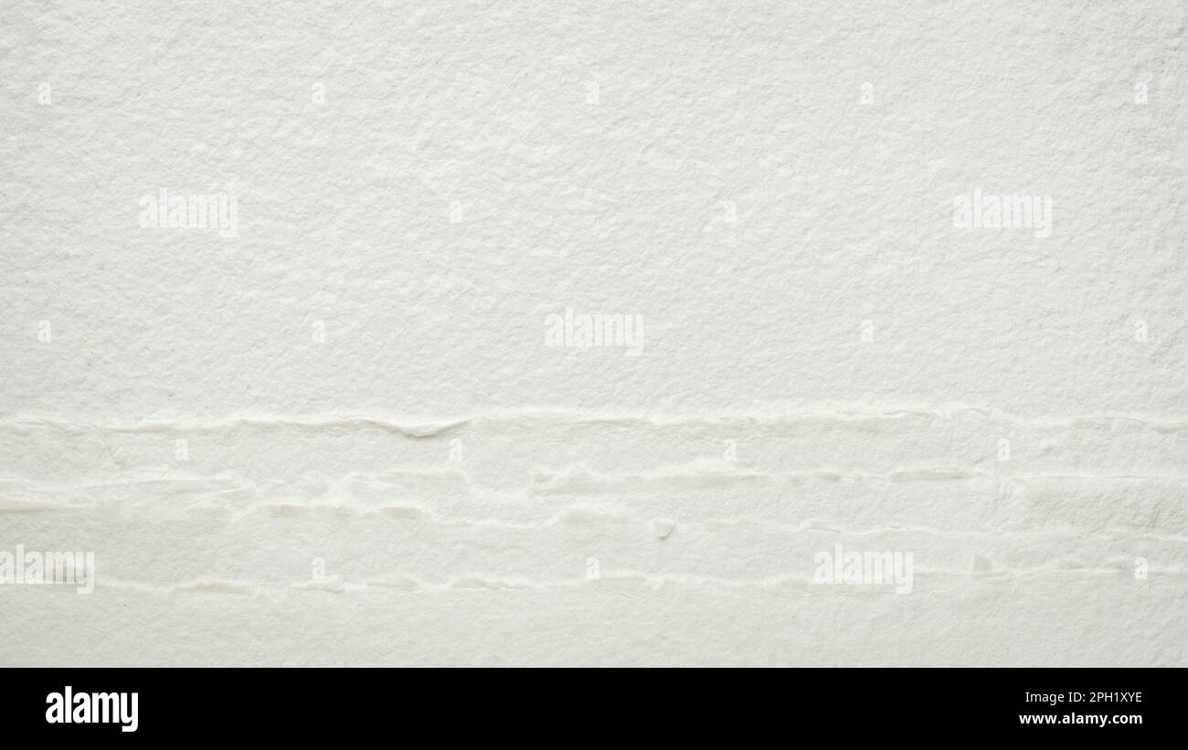 sheets of blank, white, rough, handmade watercolor paper with rough ...