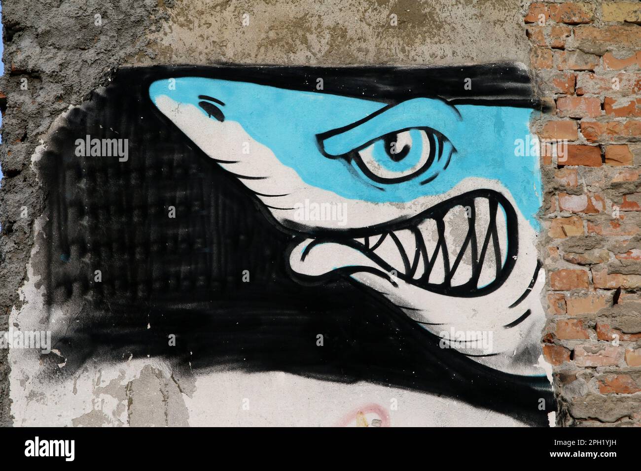 Shark teeth drawing hi-res stock photography and images - Alamy