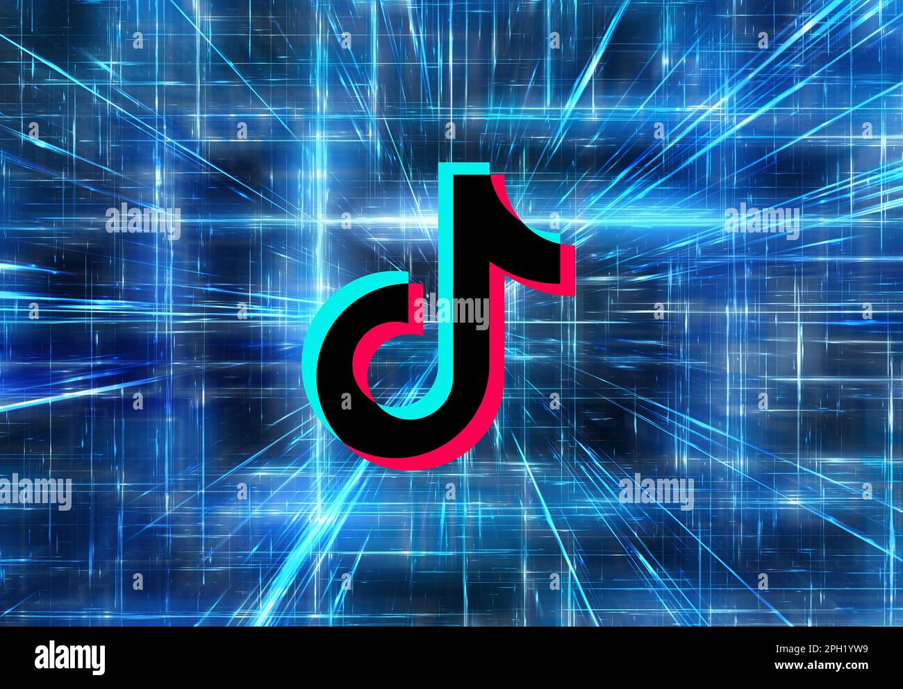 Tik Tok logo concept for social media security issues Stock Photo - Alamy