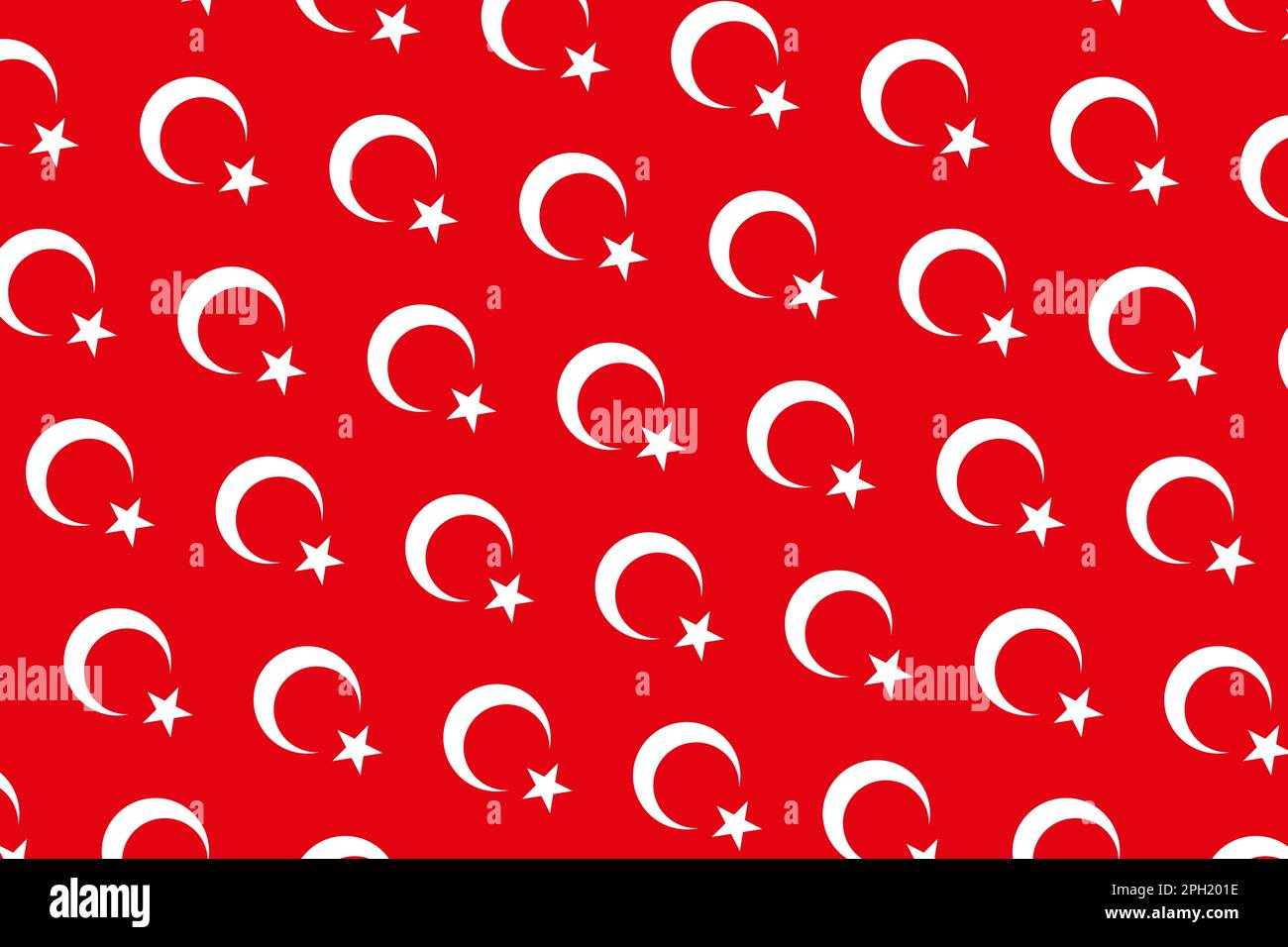 Geometric pattern in the colors of the national flag of Turkey. The ...