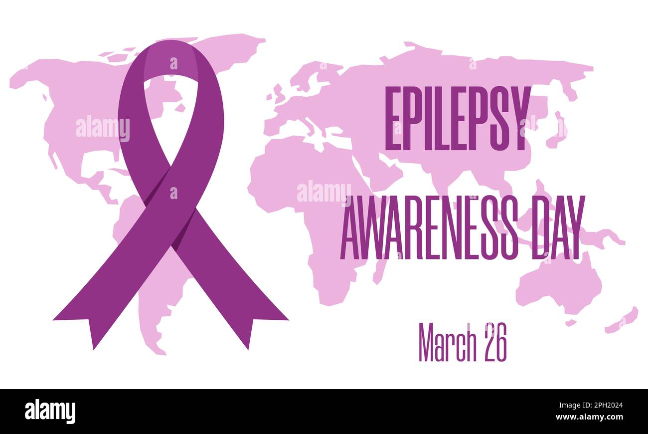 Concept of Epilepsy awareness day, Purple Day on March 26. Vector ...