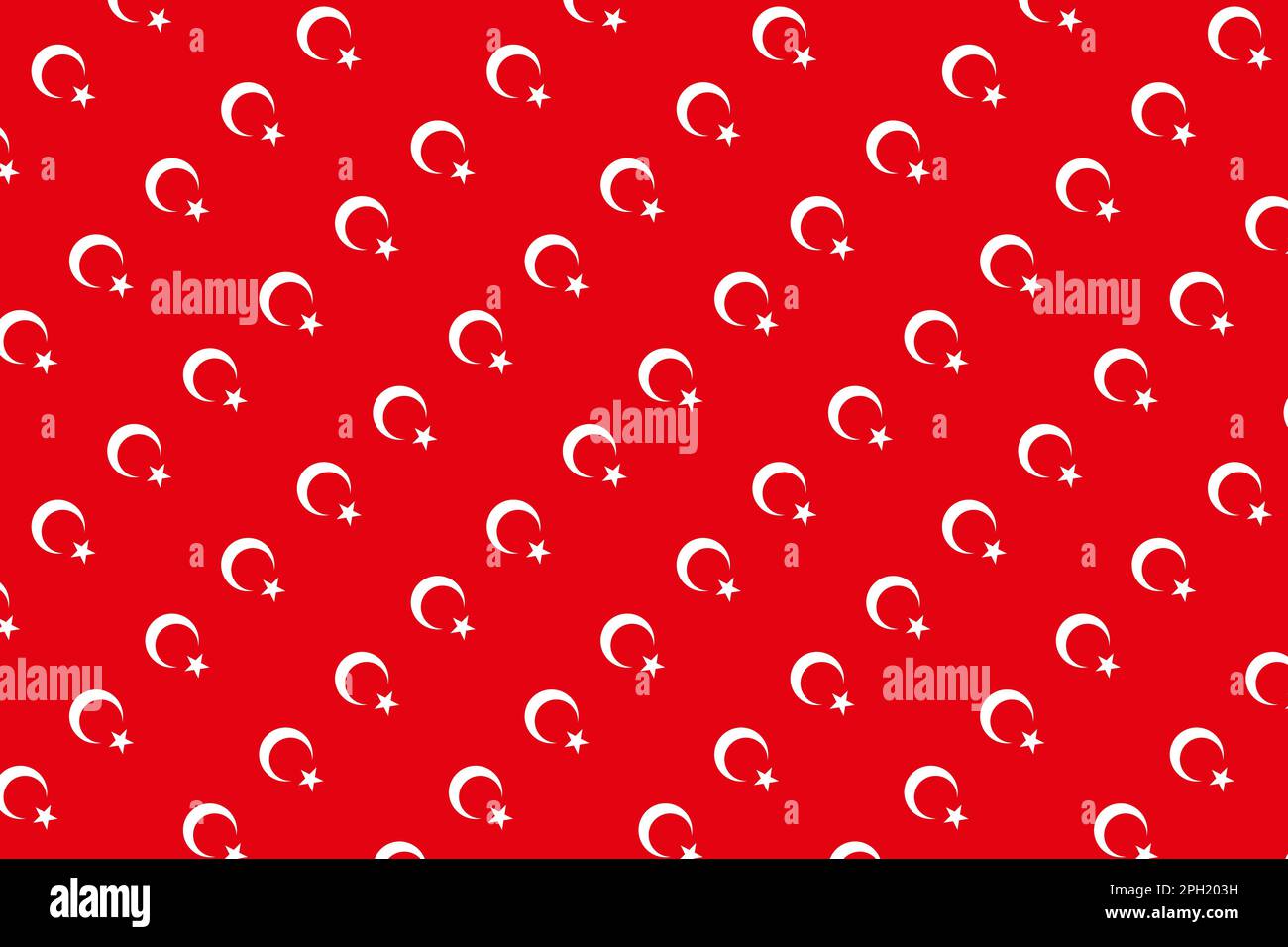 Geometric pattern in the colors of the national flag of Turkey. The ...
