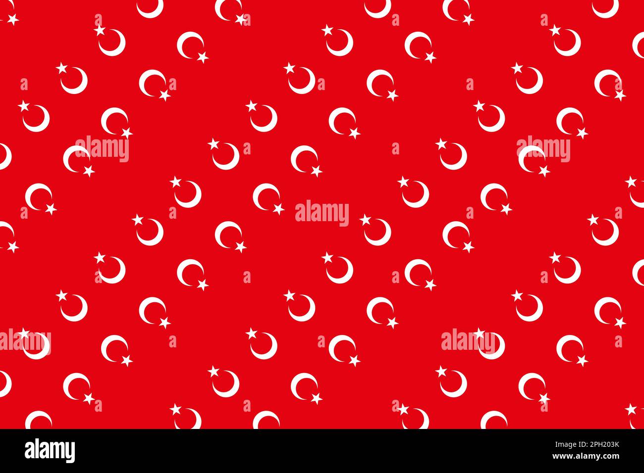 Geometric pattern in the colors of the national flag of Turkey. The ...