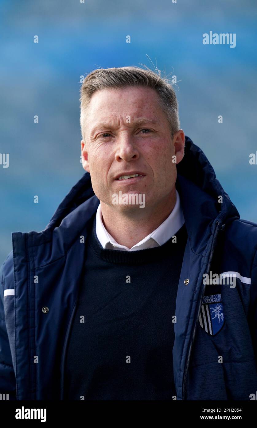 Gillingham Manager Neil Harris during the Sky Bet League Two match at ...