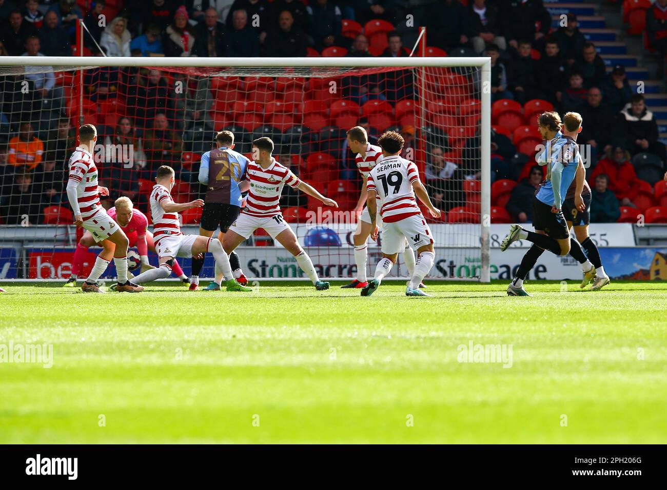 Eco - Power Stadium, Doncaster, England - 25th March 2023 Goal - Mitch ...