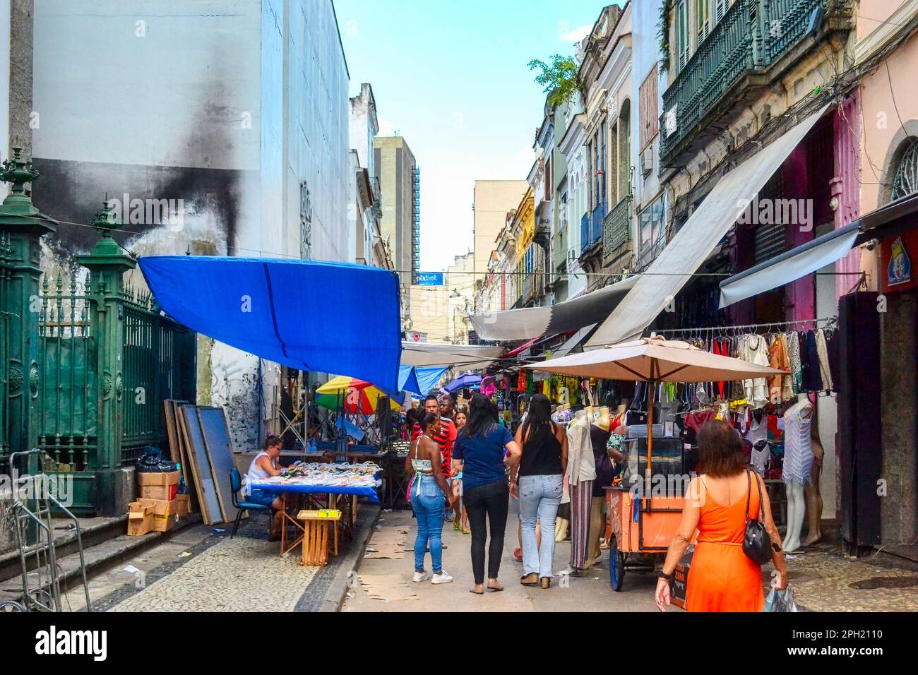 Rio de Janeiro, Brazil - January 3, 2023: Commercial activity in the ...